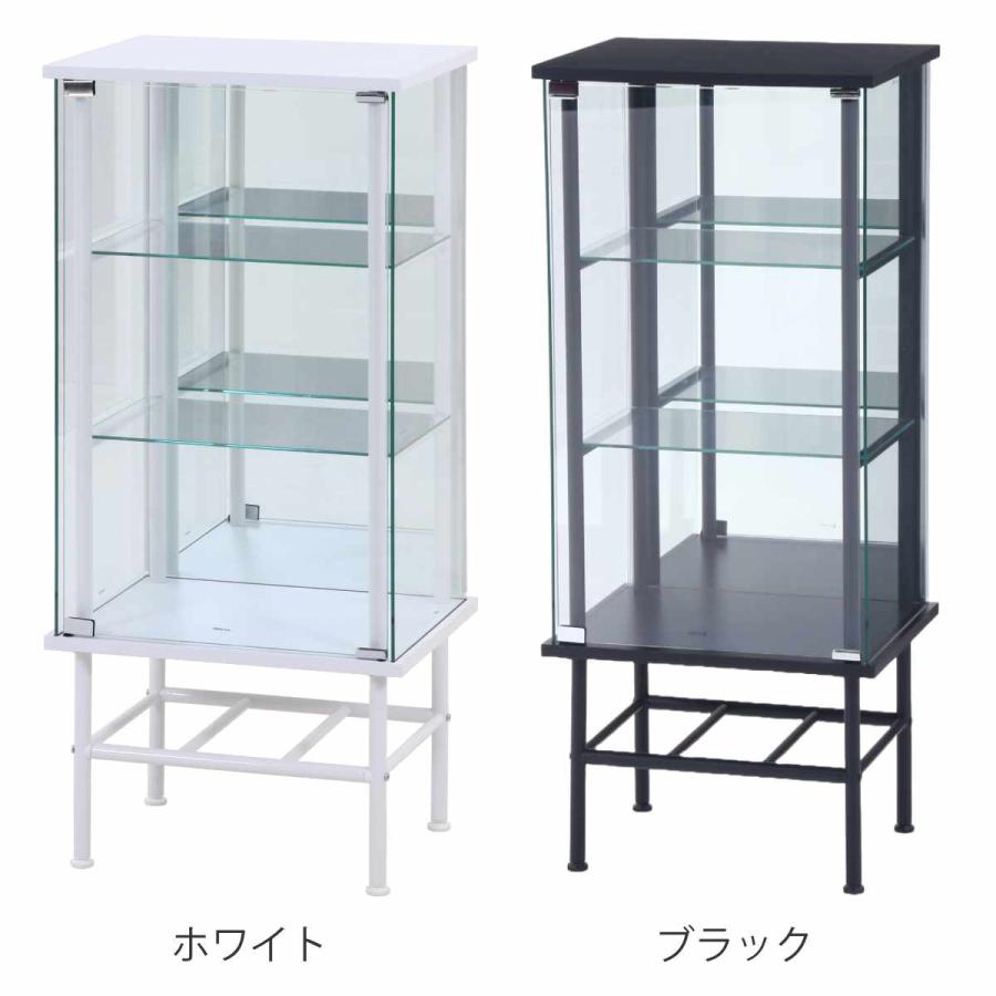 不二貿易 コレクションケース 幅48.6cm 3段 背面ミラー （ ディスプレイ コレクション キャビネット 収納 家具 完成品 ） : お弁当グッズのカラフルボックス - 通販 ...