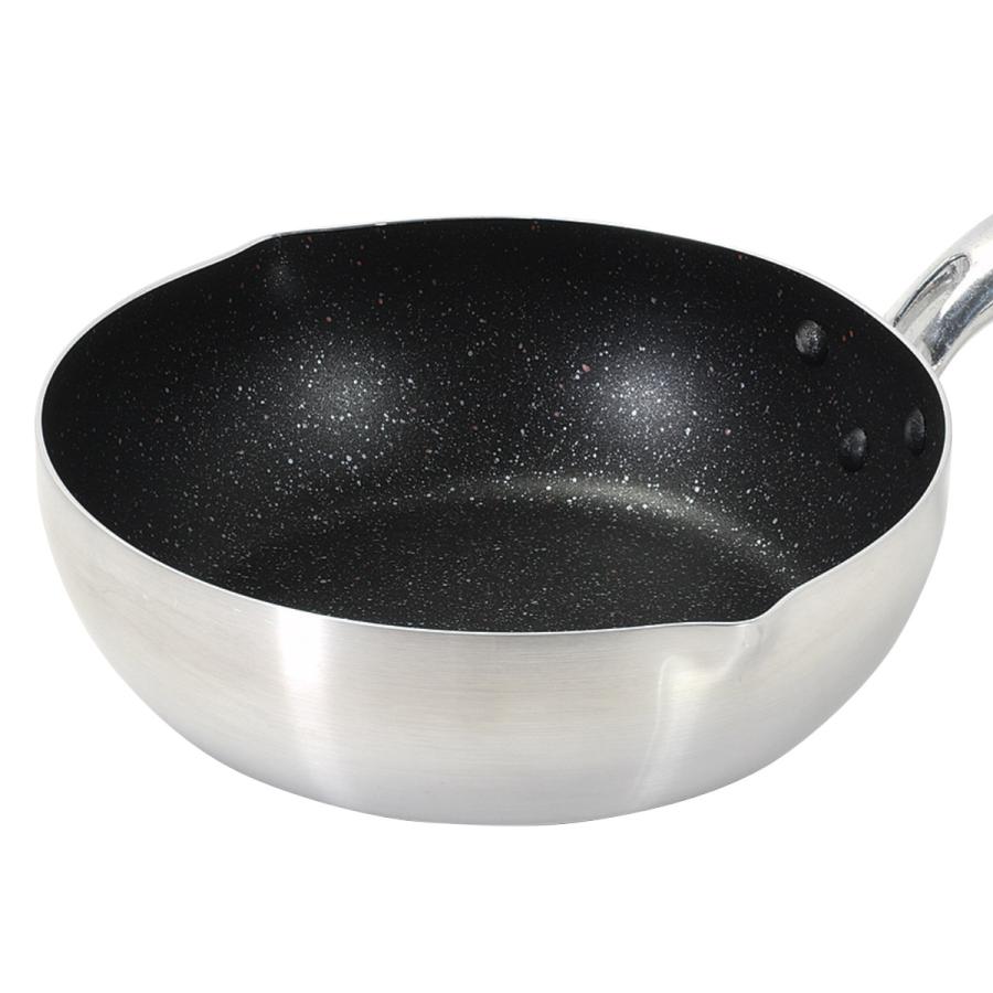 パール金属 極深フライパン 22cm IH対応 両口 マーブルダイヤモンドコート （ フライパン ガス火対応 片手鍋 炒め鍋 深型 金属ヘラOK フッ素加工 軽い ） : お弁当グッズの ...