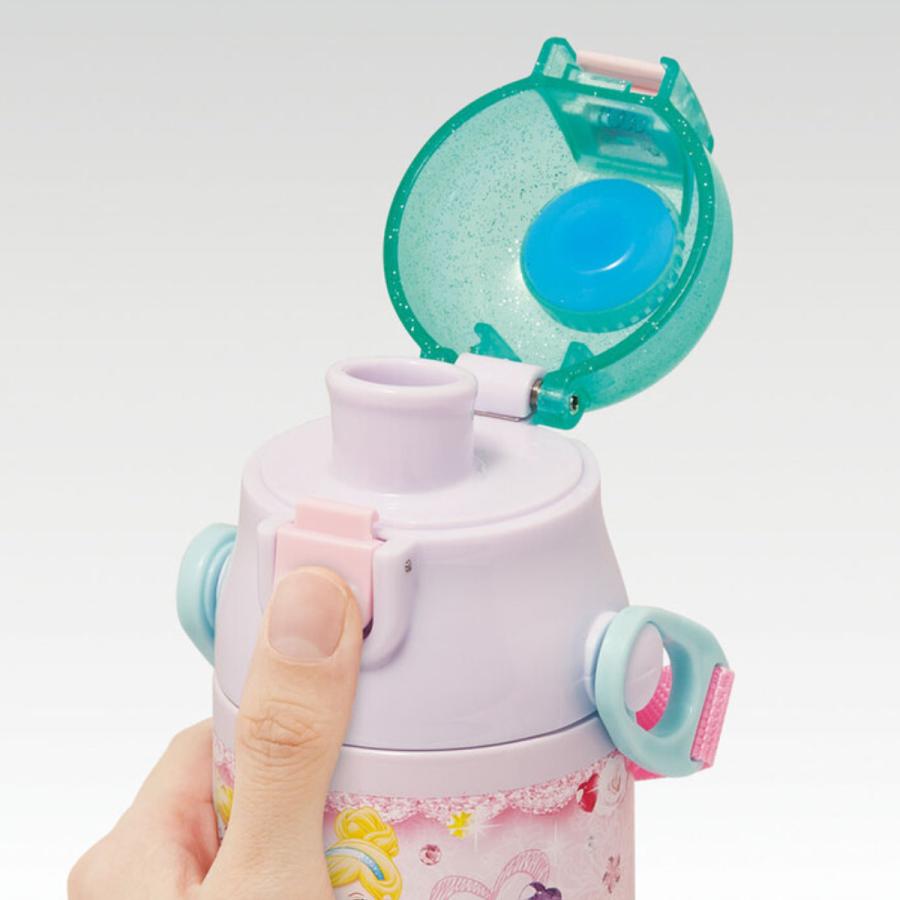 スケーター 水筒 580ml 超軽量2WAYステンボトル 保温 保冷 プリンセス24 （ ディズニープリンセス 2way 直飲み コップ ステンレス ワンプッシュ ボトル ） : お弁当グッズ ...