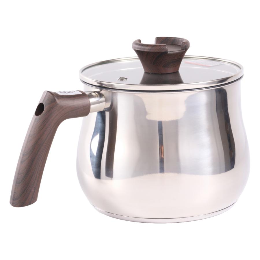 マルチポット 2.5L IH対応 ステンレス製 マルチポットパン （ ガス火対応 片手鍋 鍋 片口鍋 マルチ ガラス蓋付き 軽い ） : お弁当グッズのカラフルボックス - 通販 ...