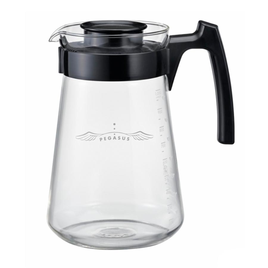 HARIO ハリオ コーヒーサーバー 1L 2〜8杯用 ペガサス 耐熱ガラス （ 食洗機対応 電子レンジ対応 ガラス コーヒーポット コーヒーカラフェ ） : お弁当グッズのカラフルボックス ...