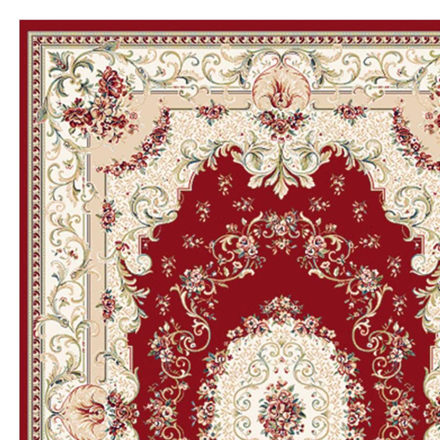 MORIYOSHI（モリヨシ） ラグ モケット織り パレス 195×250cm ホットカーペット・床暖房対応 メダリオン柄 （ 絨毯 マット ラグマット 長方形 床暖房対応 アンティーク調 ...