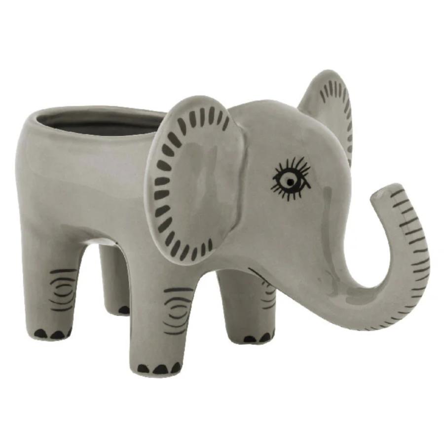 プランター Hannah Turner エレファント （ ハンナターナー 鉢植え プラントポット ミニポット アニマル 動物 ...