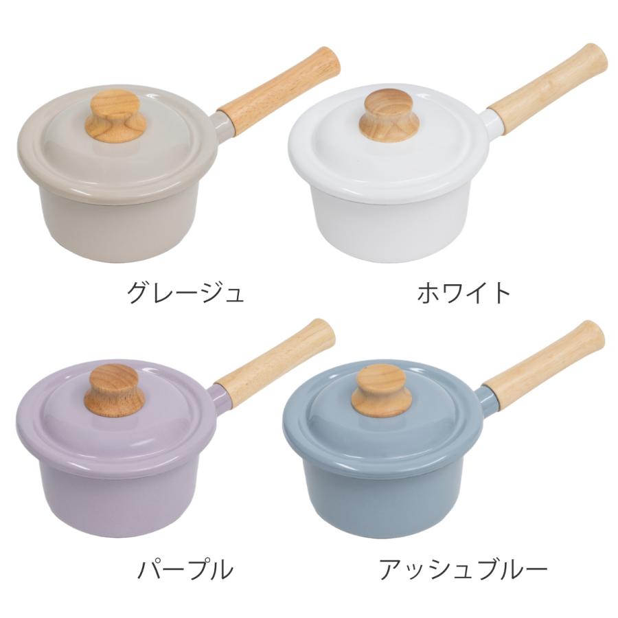 Cotton Series ミルクパン 14cm IH対応 Plus 富士ホーロー Honey Ware （ ハニーウェア ガス火対応 片手鍋 琺瑯鍋 ） : お弁当グッズのカラフルボックス ...