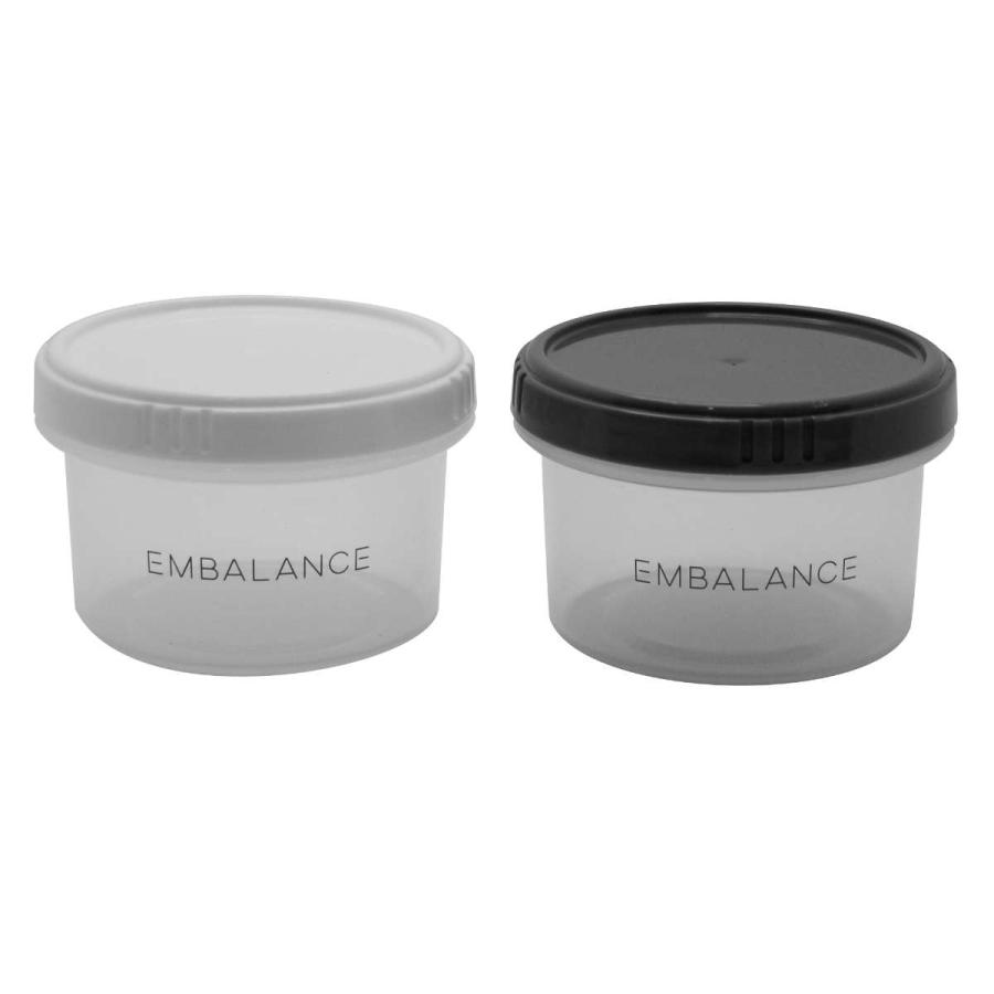 EMBALANCE 保存容器 130ml ラウンドコンテナ 丸型 XS 同色2個セット （ エンバランス プラスチック 食洗機対応 電子レンジ対応 冷凍 冷蔵 鮮度保持 ） : 458455 ...