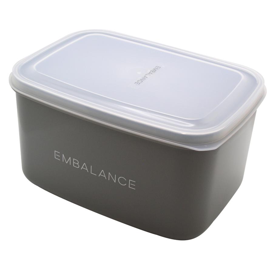 EMBALANCE 保存容器 3.5L フードコンテナ 角型 （ エンバランス プラスチック 冷凍 冷蔵 鮮度保持 日本製 3500ml 深型 ...