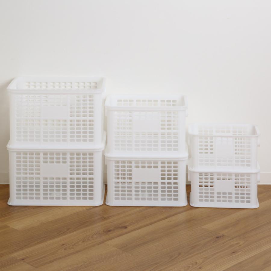バスケット ブライトコンテナー プラスチック （ 幅32.6×奥行22.1×高さ17.4cm かご カゴ 収納ボックス 収納ケース 積み重ね ...