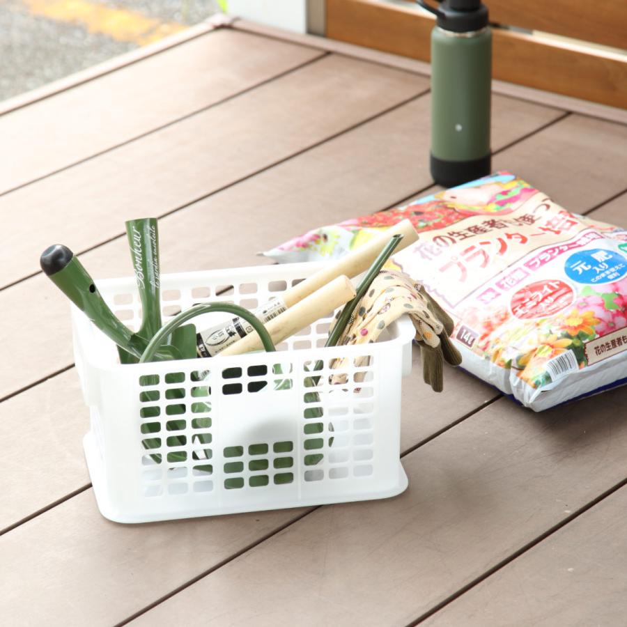 サンコープラスチック バスケット ブライトコンテナー プラスチック （ 幅32.6×奥行22.1×高さ17.4cm かご カゴ 収納ボックス ...