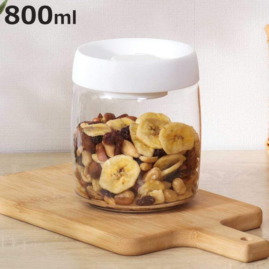 保存容器 800ml PUSH 空気が抜けるキャニスター （ 真空 密閉 プラスチック 真空キャニスター 密閉容器 保存 容器 ） :461026:お弁当グッズのカラフルボックス - 通販 ...