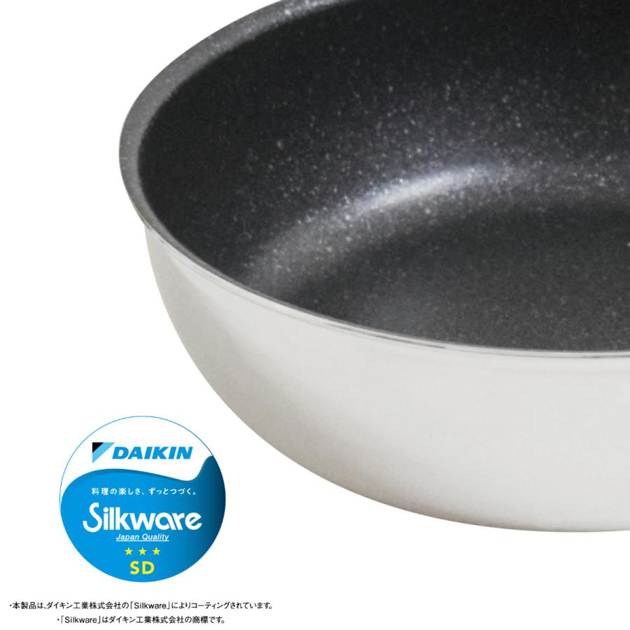 ウルシヤマ金属工業 フライパン 22cm 深型 IH対応 IH-ガット 底広 軽量 日本製 UMIC ディープパン （ ガス火対応 オール熱源対応 炒め鍋 いため鍋 ふっ素加工 軽い ...