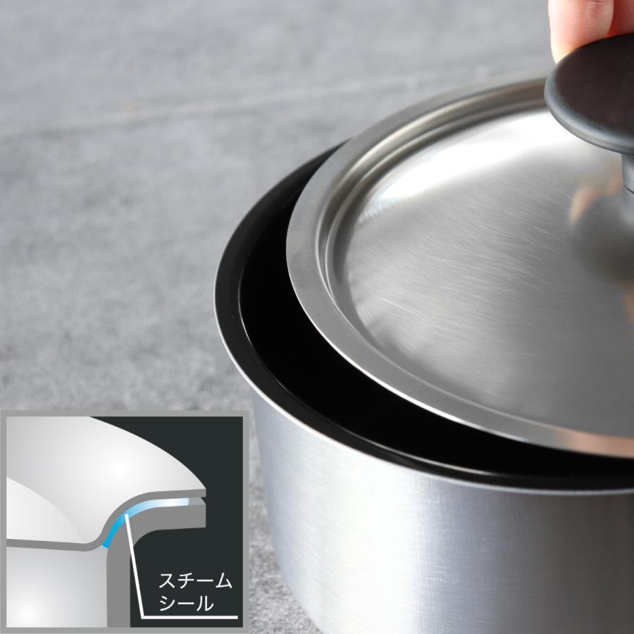 ウルシヤマ金属工業 片手鍋 18cm IH対応 ステンレス製 内面セラミック加工 ソースパン 日本製 UMIC （ ガス火対応 オール熱源対応 片手なべ 鍋 軽い ） : お弁当グッズの ...