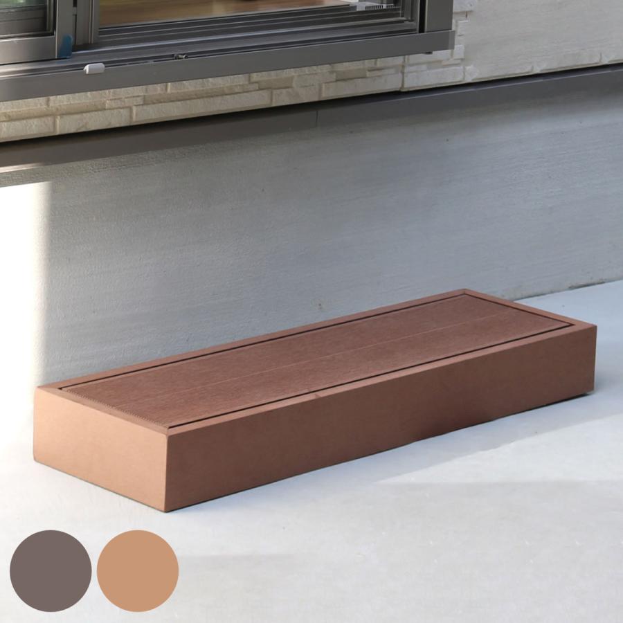 ステップ 人工木ウッドデッキ ecofeel エコフィール （ ガーデンデッキ 人工木デッキ 樹脂 DIY パーツ ウッドパネル 踏み台 ） : お弁当グッズのカラフルボックス - 通販 ...