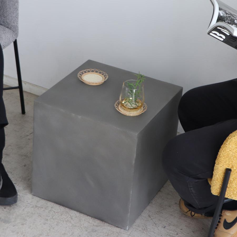 サイドテーブル ディスプレイブロック 高さ40.5cm UP レイジー （ コンクリート風 ストーン調 四角 キューブ スツール ） : 470851 : お弁当グッズのカラフルボックス ...