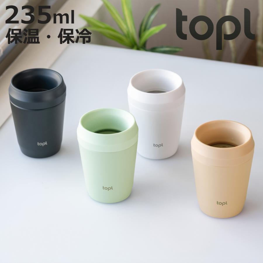 タンブラー TOPL トゥゴータンブラー 235ml （ トップル ステンレスタンブラー 蓋付き 保温 保冷 真空断熱 360度 透明蓋 ） : お弁当グッズのカラフルボックス - 通販 ...