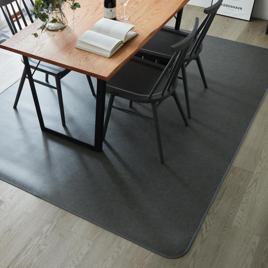 クッションフロア ダイニングラグ 182×260cm 大理石 タイル （ ラグ マット ラグマット カーペット フロアシート クッションフロアラグ ） : 476484 : お弁当グッズの ...