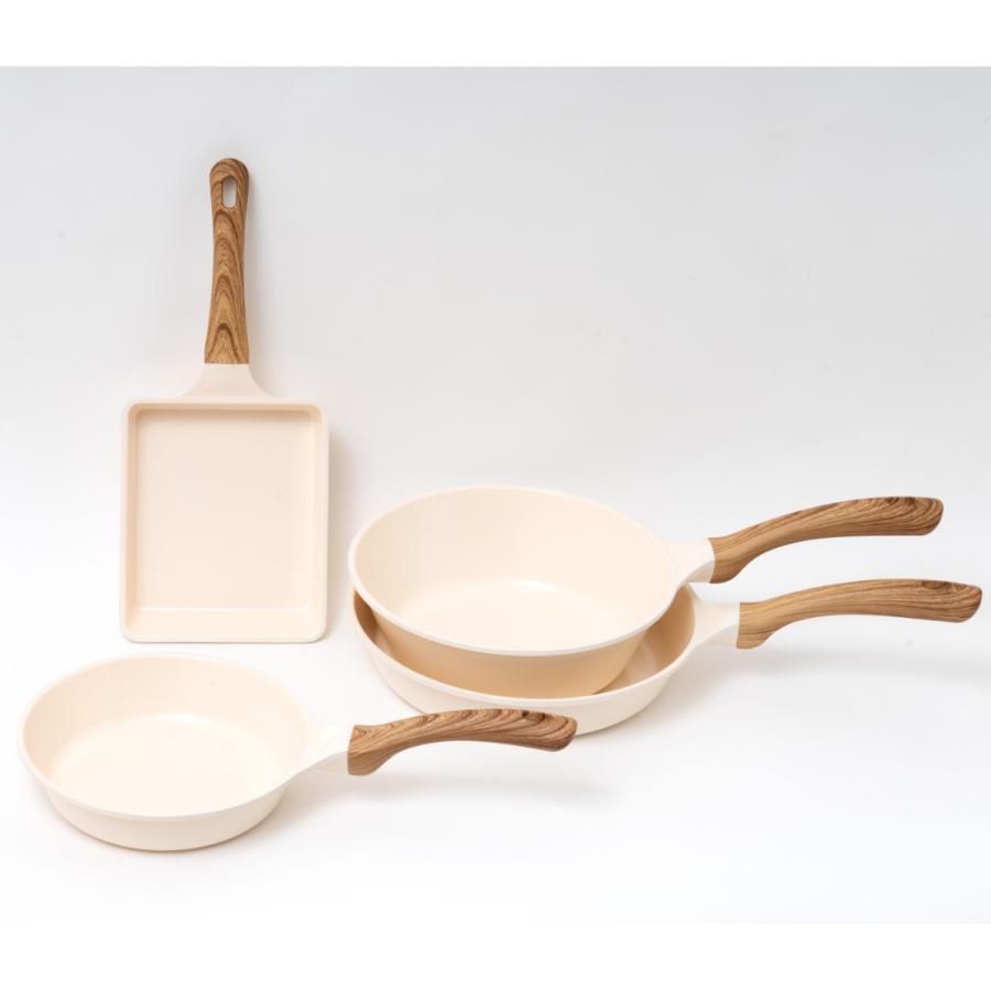 卵焼き器 13×18cm IH対応 HANAKO セラミック製 （ ガス火対応 セラミックフライパン エッグパン ハナコ ホワイト ） : お弁当グッズのカラフルボックス - 通販 ...