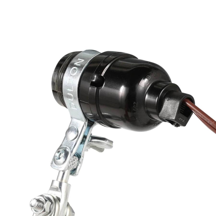 DULTON ダルトン クリップライト M ALUMINUM CLIP LAMP LEDライト対応 （ コンセント デスクライト E26 スイッチ付き アルミ スチール 角度調整 照明器具 ...