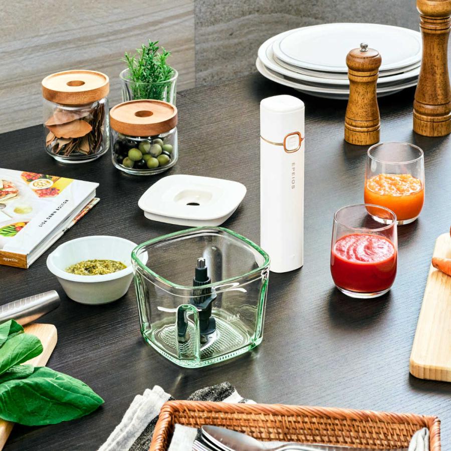 EPEIOS 電動フードプロセッサー TINT コードレス （ エペイオス フードチョッパー ガラス製 調理家電 キッチン家電 ） : お弁当グッズのカラフルボックス - 通販 - Yahoo ...