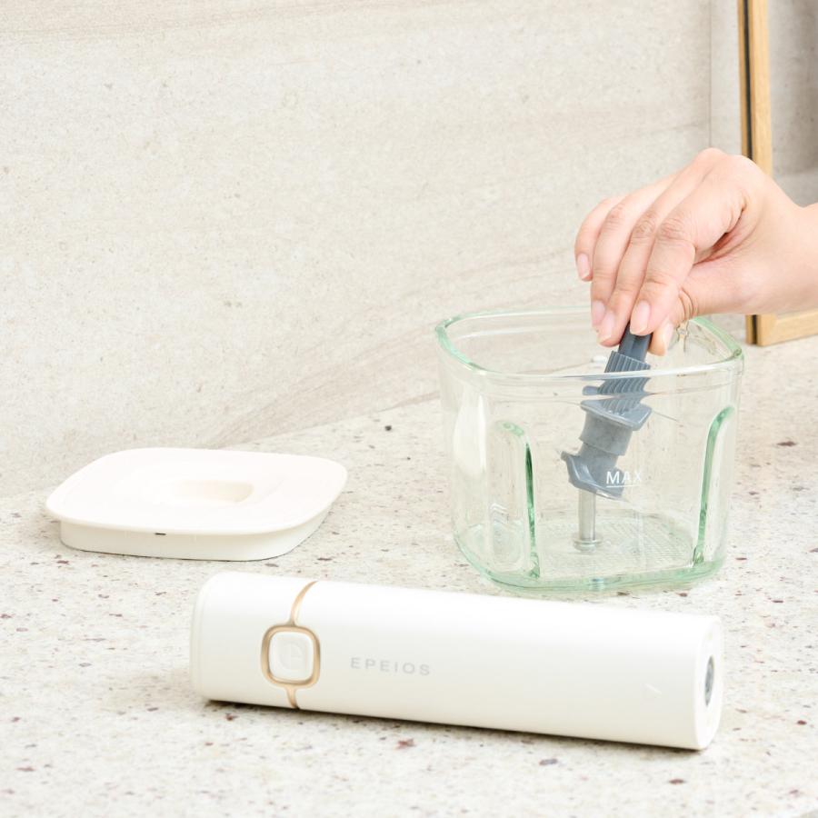 EPEIOS 電動フードプロセッサー TINT コードレス （ エペイオス フードチョッパー ガラス製 調理家電 キッチン家電 ） : お弁当グッズのカラフルボックス - 通販 - Yahoo ...