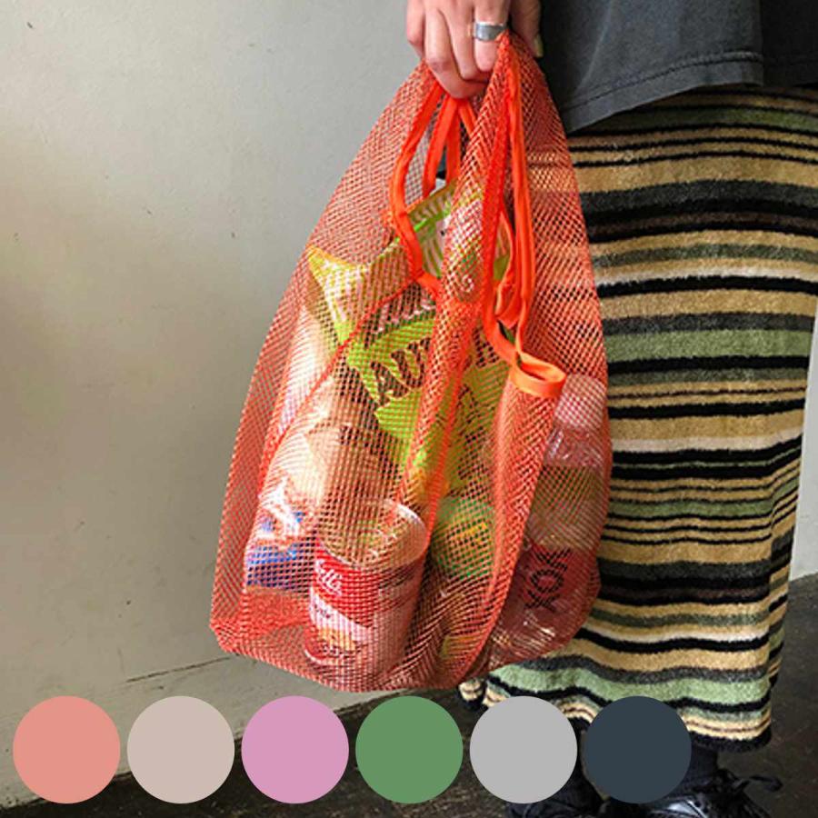 nicott エコバッグ ET メッシュ BAG マチ付き 収納袋付き （ マイバッグ トートバッグ 買い物バッグ レジ袋 レジバッグ 買い物袋 折りたたみ ） : お弁当グッズのカラフル ...
