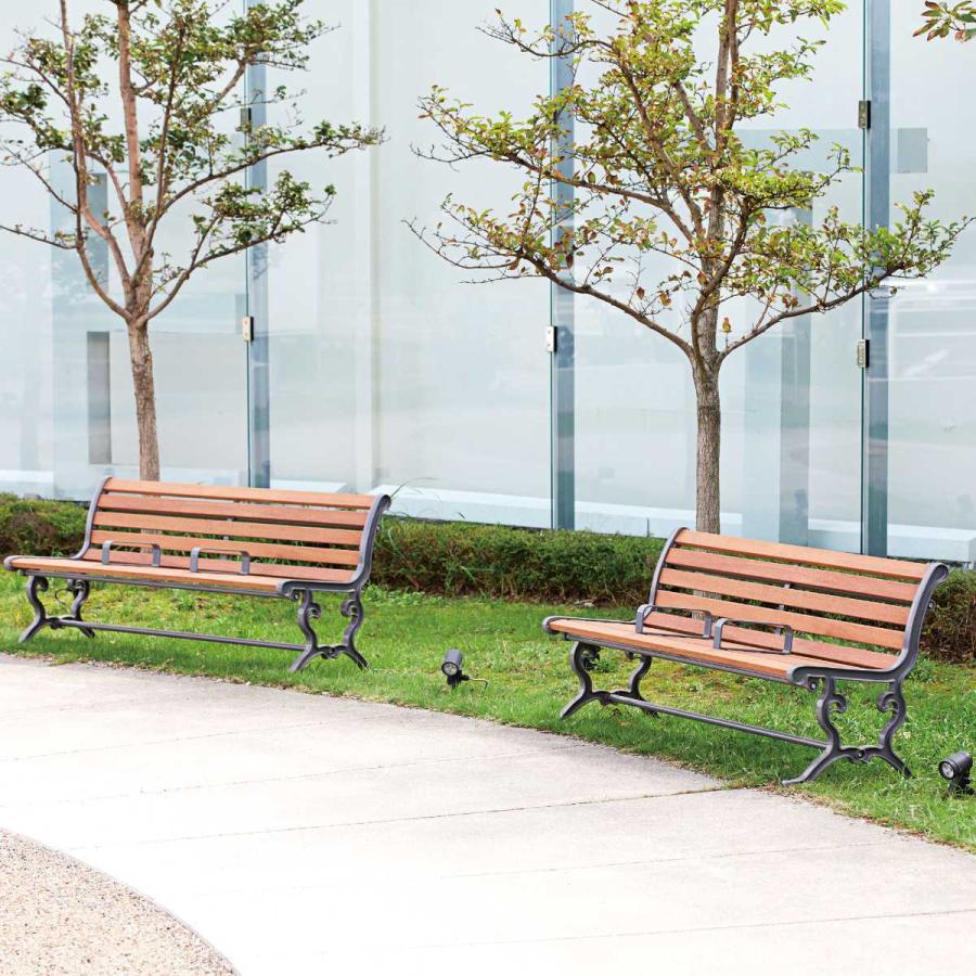 山崎産業 ベンチ 背付肘付 YB-77L-WN （ 法人限定 ） : お弁当グッズのカラフルボックス - 通販 - Yahoo!ショッピング