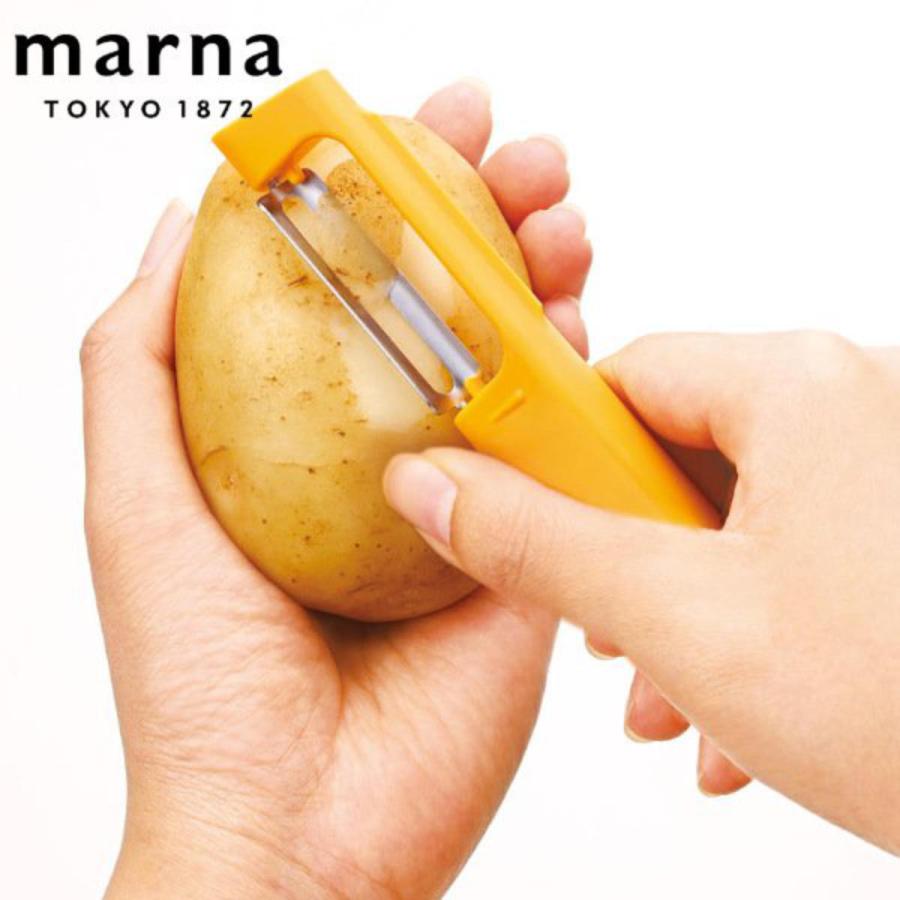 marna マーナ 立つピーラー K218 （ タテ型 立つ スライサー ピーラー ） : お弁当グッズのカラフルボックス - 通販 - Yahoo!ショッピング