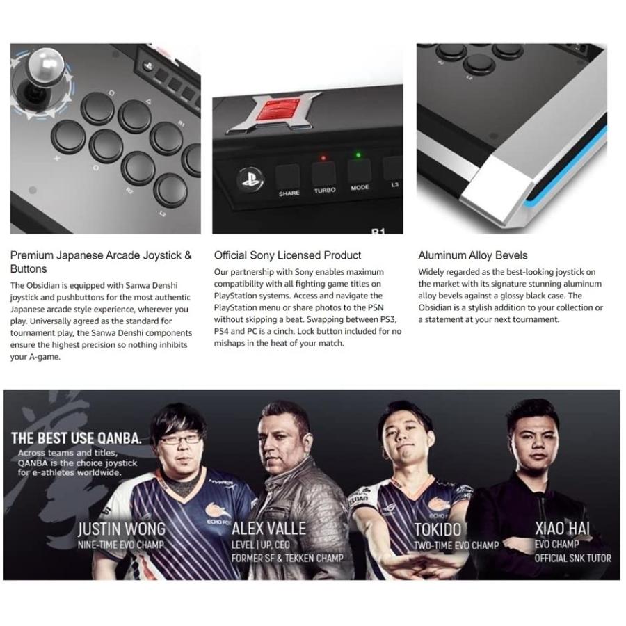 Qanba Obsidian Joystick クァンバ オブシディアン アーケードジョイスティックPlayStation4 ...