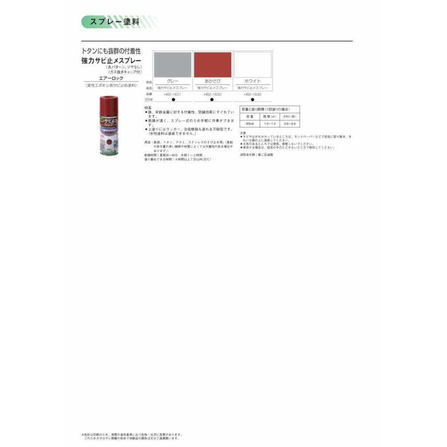 ロックペイント エアーロック 強力サビ止めスプレー ホワイト 300ml 6本入 H62−1632 (丸パターン) : カラートリム - 通販 - Yahoo!ショッピング