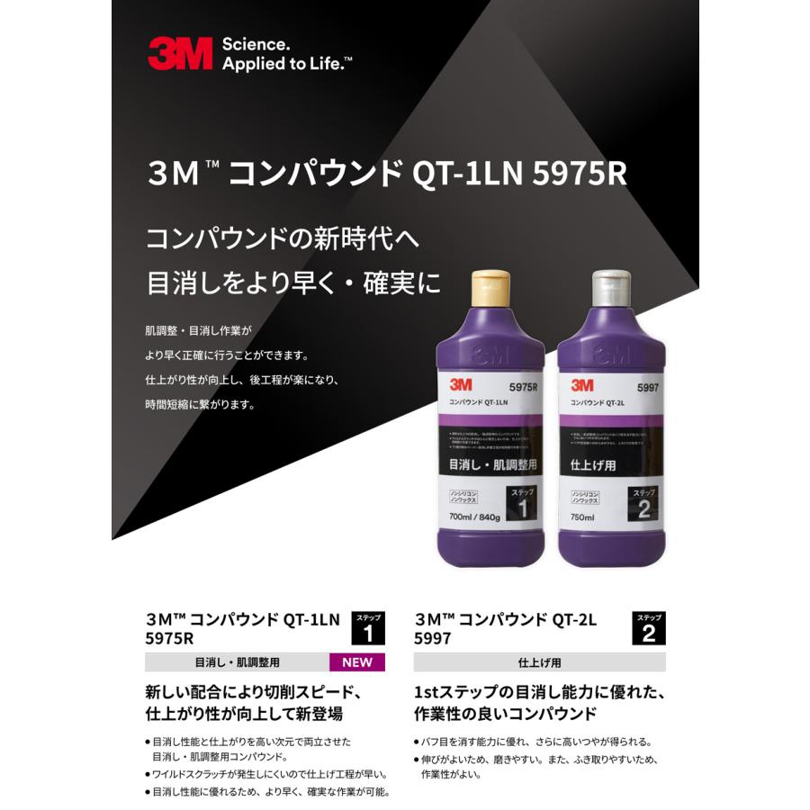 3M 5975R コンパウンド QT-1LN 700ml : 605975r : カラートリム - 通販 - Yahoo!ショッピング