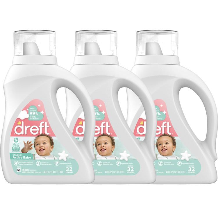 洗濯洗剤 dreft ドレフト アクティブベビー 1.36L 3本セット 赤ちゃん用 P&G 洗濯用洗剤アメリカ製 :d23010604-3p ...