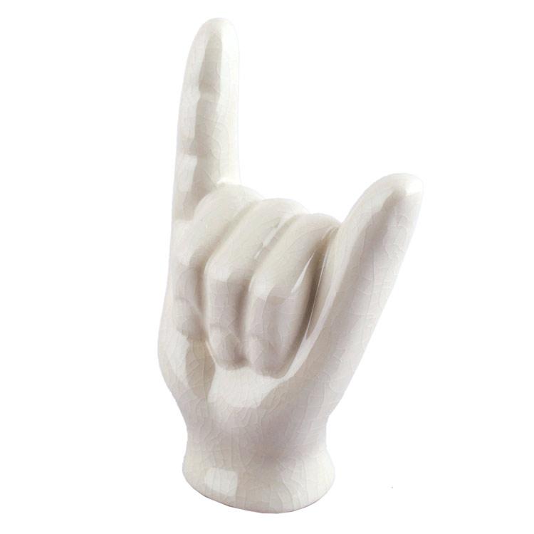 DETAIL ポーセリン ハンドオブジェ ”Hang Loose” W9.4×D5.1×H14.5cm / 142g 陶器製 : アメリカン雑貨COLOUR Yahoo!店 - 通販 ...