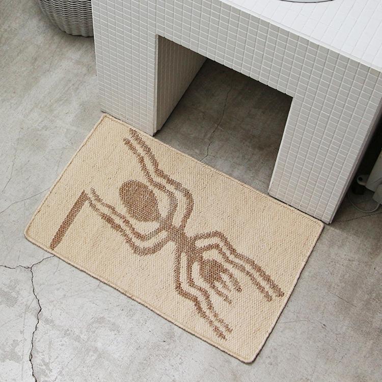 DETAIL ラグ マット ナスカ ジュートラグ スパイダー W77×H50cm 650g ジュート インド製 地上絵 蜘蛛 玄関 タペストリー : アメリカン雑貨COLOUR Yahoo!店 ...