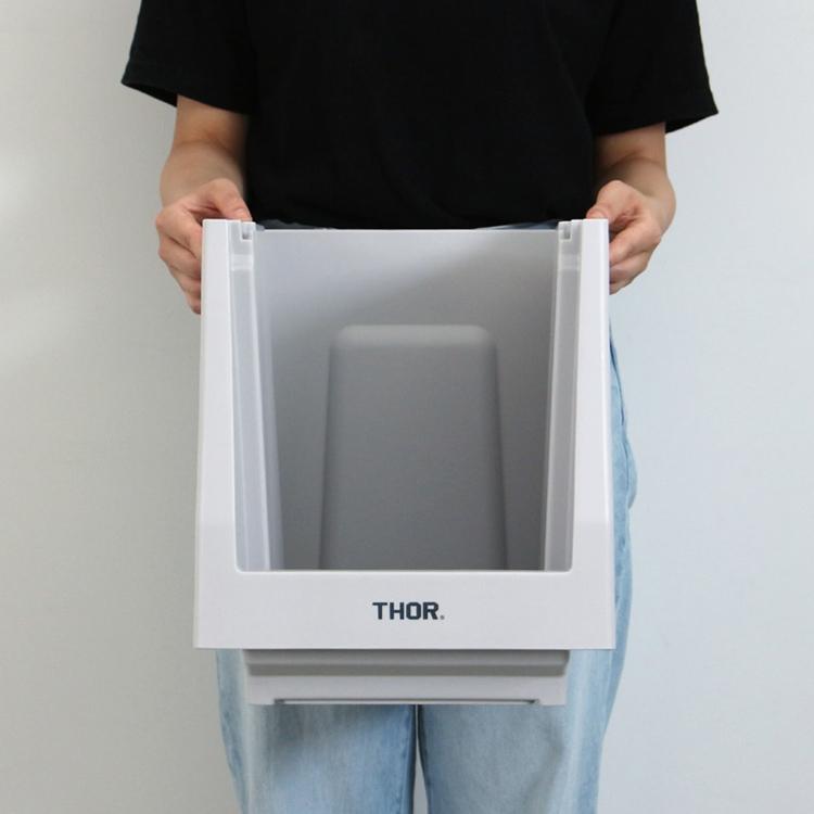 THOR STACKING SHELF CONTAINER 20L スタッキングシェルフコンテナー ライトグレー 本体 : アメリカン雑貨COLOUR Yahoo!店 - 通販 - Yahoo ...