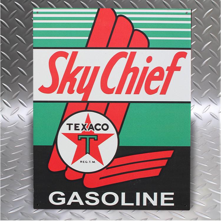 ブリキ 看板 ティンプレート TEXACO Sky Chief テキサコ H40.5×W31.8cm ブリキ製 オシャレ 壁面 : アメリカン雑貨COLOUR Yahoo!店 - 通販 ...