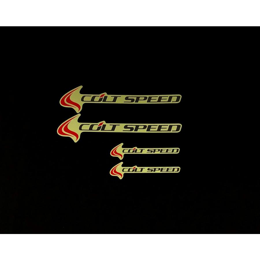 コルトスピード （COLT SPEED） コルトスピード・ステッカー：新ロゴステッカーMサイズ＆Lザイズ 各2枚（合計4枚）セット : コルト ...