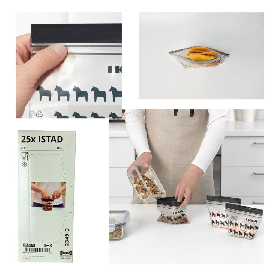 イケア IKEA ジップロック フリーザーバッグ ISTAD イースタード 0.3L ブラック : Kz select - 通販 - Yahoo!ショッピング