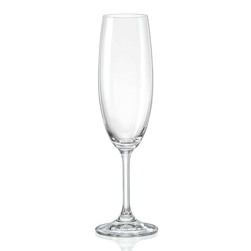 ボヘミアングラス クリスタレックス LARA フルート型 シャンパングラス 220ml 6個セット 40415-220-6 カフェ バー カクテル スパークリング 家庭用 業務用 ...