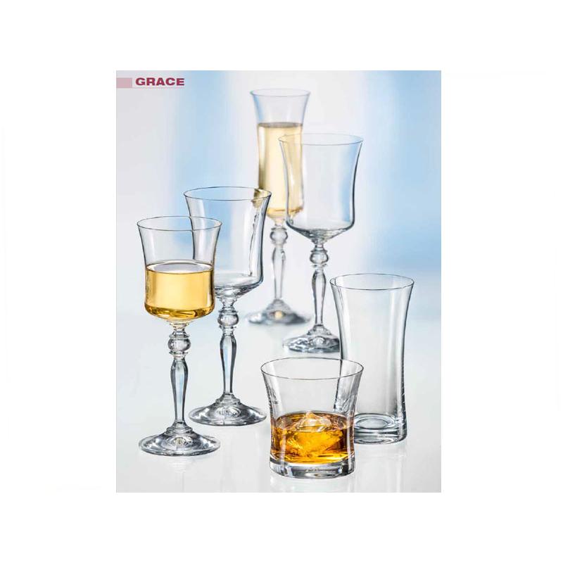 ボヘミアングラス クリスタレックス GRACE フルート型 シャンパングラス 190ml 6個セット 40792-190-6 業務用 家庭用 食洗器対応 飲食店 レストラン ホテル ...