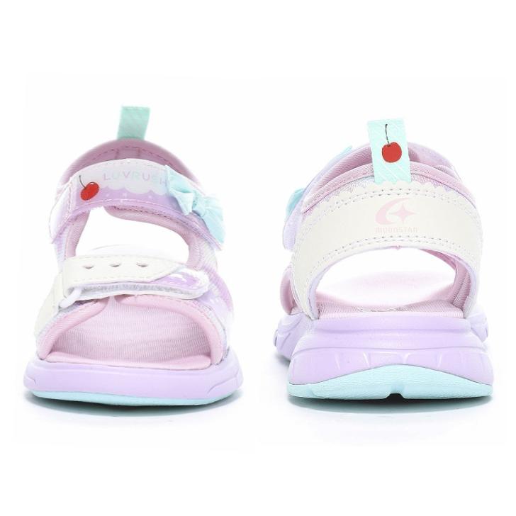MoonStar ムーンスター LV 1219 ラブラッシュ バイ スーパースター 『バネのチカラ。』 キッズサンダル 女児 スポサン 子供 ...