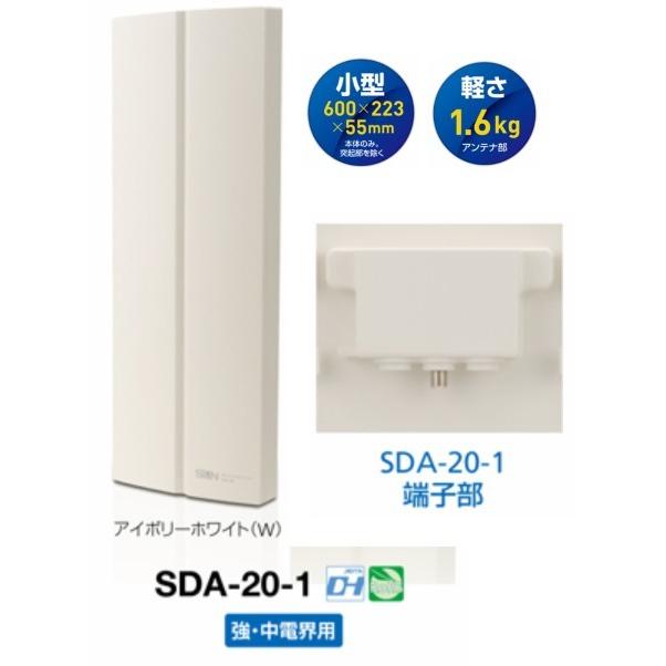 サン電子 ホーム用UHF平面アンテナ アイボリーホワイト(W)：SDA-20-1-W : 照明器具のCOMFORT - 通販 - Yahoo!ショッピング