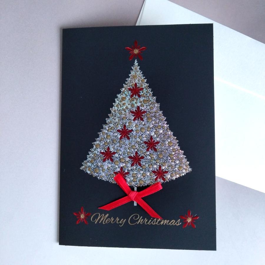 グリーティングカード レッドスター クリスマスツリー イタリア クリスマスカード CMGI-548 : 雑貨屋カンフィ - 通販 - Yahoo!ショッピング