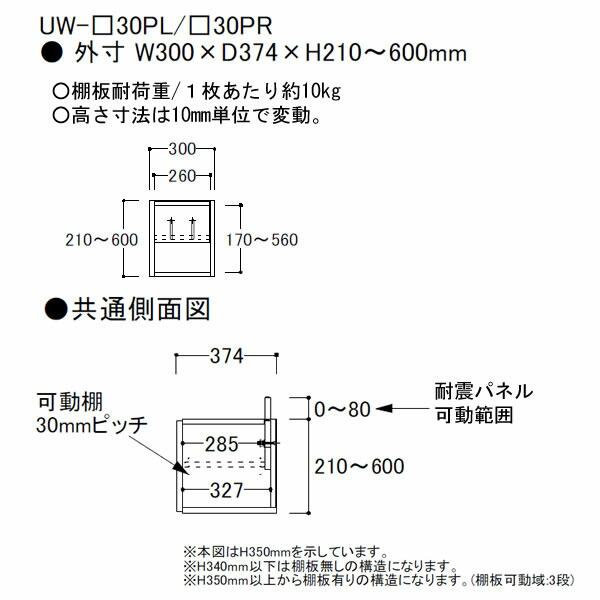綾野製作所 綾野製作所 スタイン 幅30cm上置き UW-(色)30PLZ UW-(色)30PRZ STEIN SWシリーズ キッチン収納 食器棚 : インテリア コミュニケーション - 通販 ...