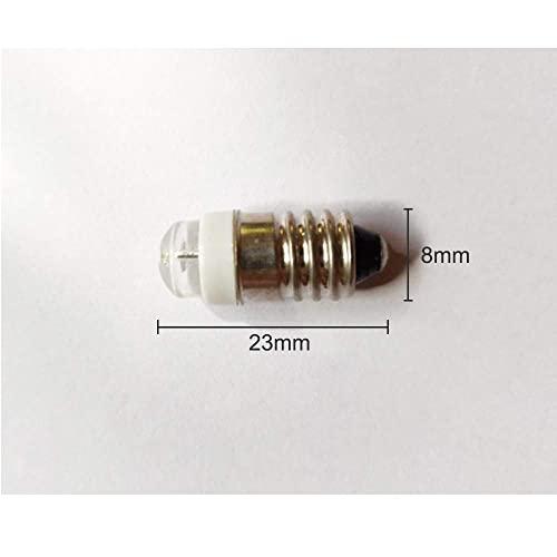 N/D 2個 E10 LED豆電球 高輝度 6000K ホワイト COB 0.5W 3V 螺旋LED懐中電灯アップグレード電球 : Web Shop COMO - 通販 - Yahoo!ショッピング