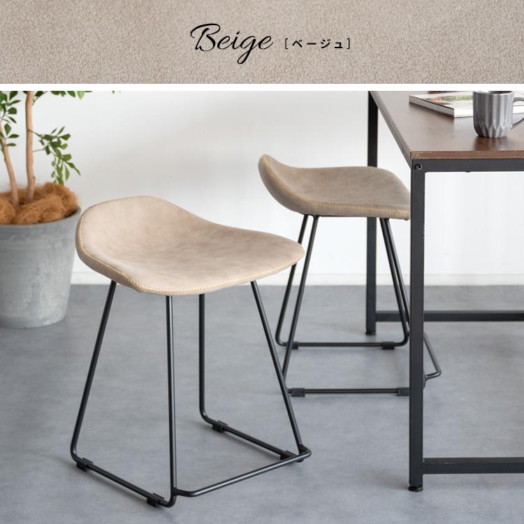 宮武製作所 スツール 椅子 Filant フィラント カウンターチェア ハイチェア カウンター椅子 丸椅子 コンパクト ベージュ キャメル ブラウン グレー KNC-K460P : コモド ...