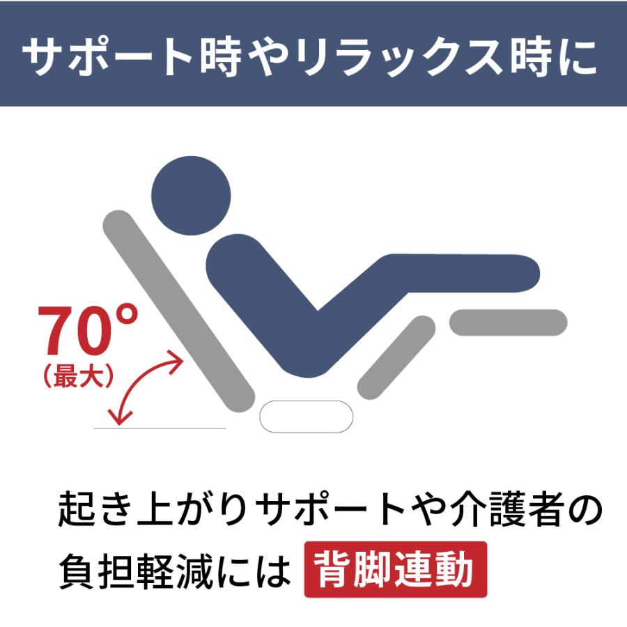 【開梱設置付き】 電動ベッド 介護ベッド 2モータベッドー マットレスセット 手すり メラミン ナチュラル ブラウン MFB-1202 EHS UFA-SP NA BR :686-1202 ...