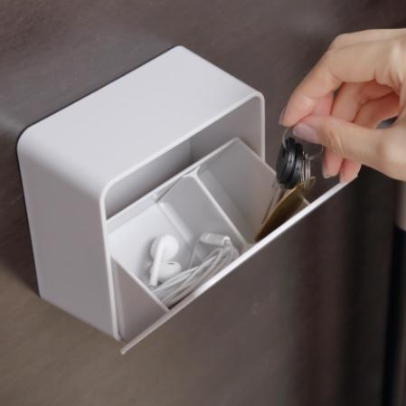 ideaco イデアコ ウォールポケット WALL pocket S 小物収納 収納ケース 壁掛け 壁面 コンパクト マグネット 小物入れ おしゃれ サニタリー収納 洗面所 : コモドカーサ ...