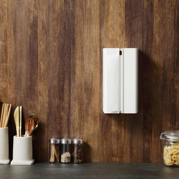 ideaco（イデアコ） ideaco WALL PT2 ペーパーホルダー ペーパーケース ペーパータオルケース シンプル 人気 キッチン 収納 壁面収納 壁付け 壁 北欧 洗面所 徳用サイズ ...