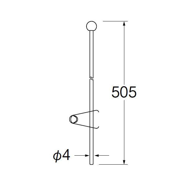 SANEI（水栓金具） 【H700-450】三栄 排水栓 ポップアップ引棒 SANEI : コンパルト - 通販 - Yahoo!ショッピング