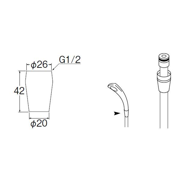 SANEI（水栓金具） 【PU86TF】三栄 各種補修部品 回転ホース金具 SANEI : コンパルト - 通販 - Yahoo!ショッピング