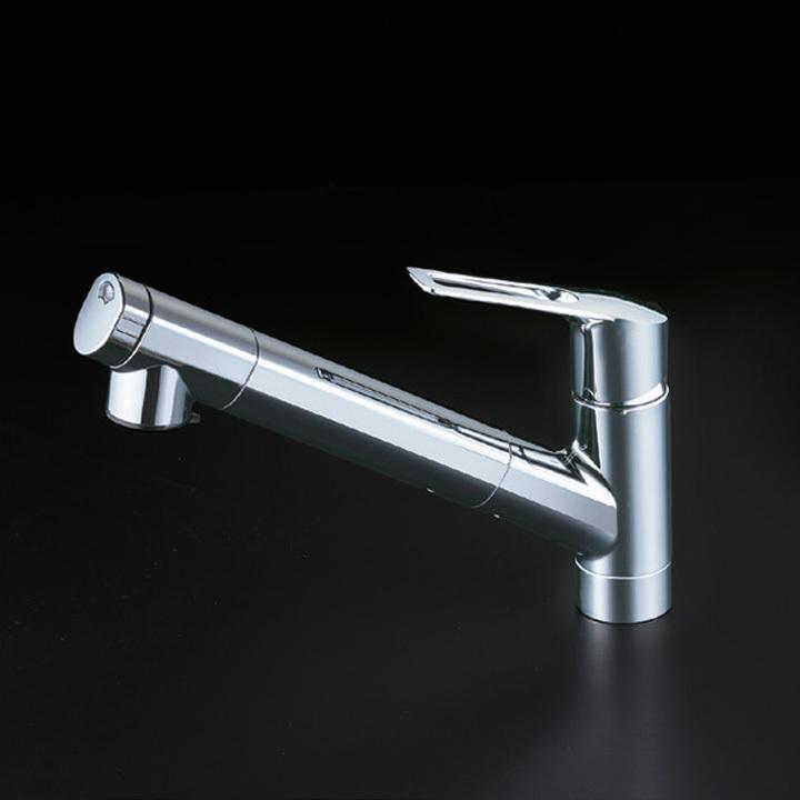 KVK 【KM6001EC2】KVK キッチン用 浄水器内蔵用シングルシャワー付混合栓(eレバー) 浄水カートリッジ付 : コンパルト - 通販 - Yahoo!ショッピング